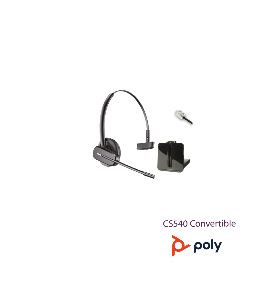 CS540 Auricular Inalámbrico Poly p/ Call Center - Rac Technologies