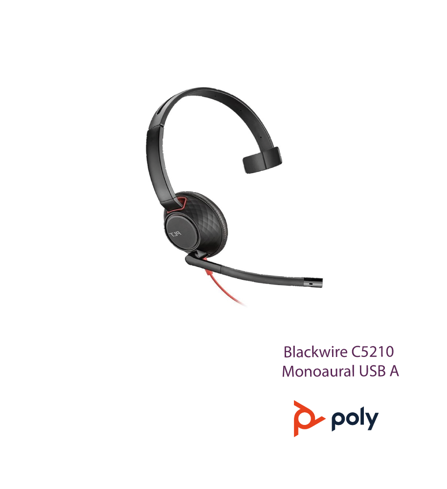 Poly Blackwire C5210 USB-A Auricular Alámbrico Monoaural - Rac Technologies